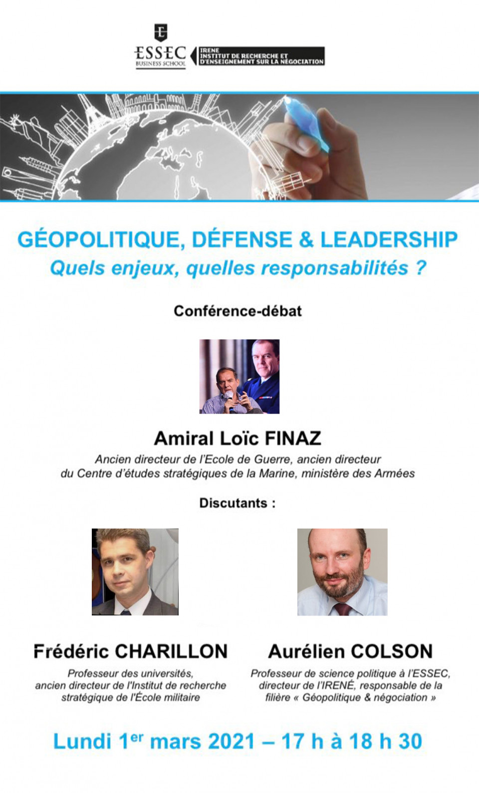 Conférence GÉOPOLITIQUE, DÉFENSE & LEADERSHIP Quels enjeux, quelles responsabilités ? | Alumni ...